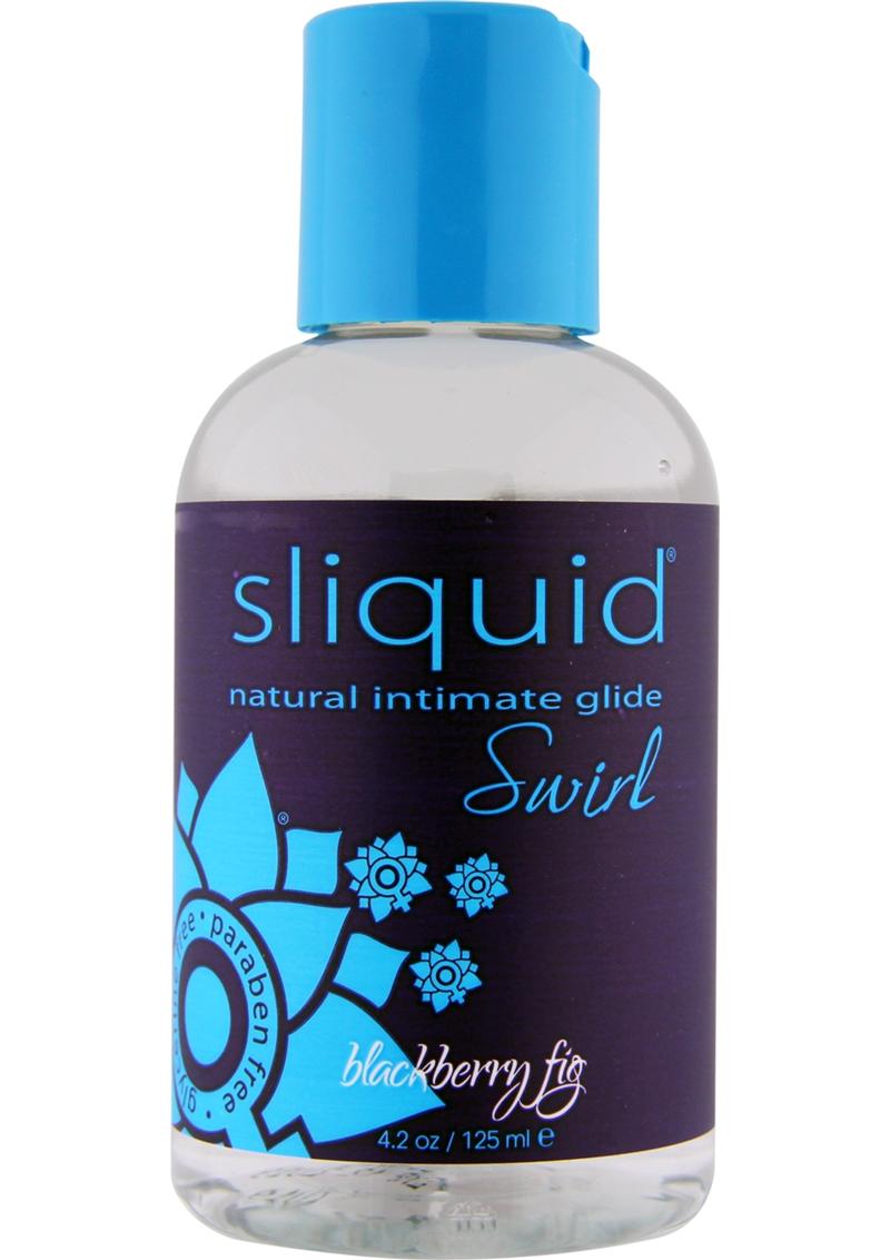 Sliquid Naturals Swirl | Water-Based Flavored Lubricant | Blackberry F ...